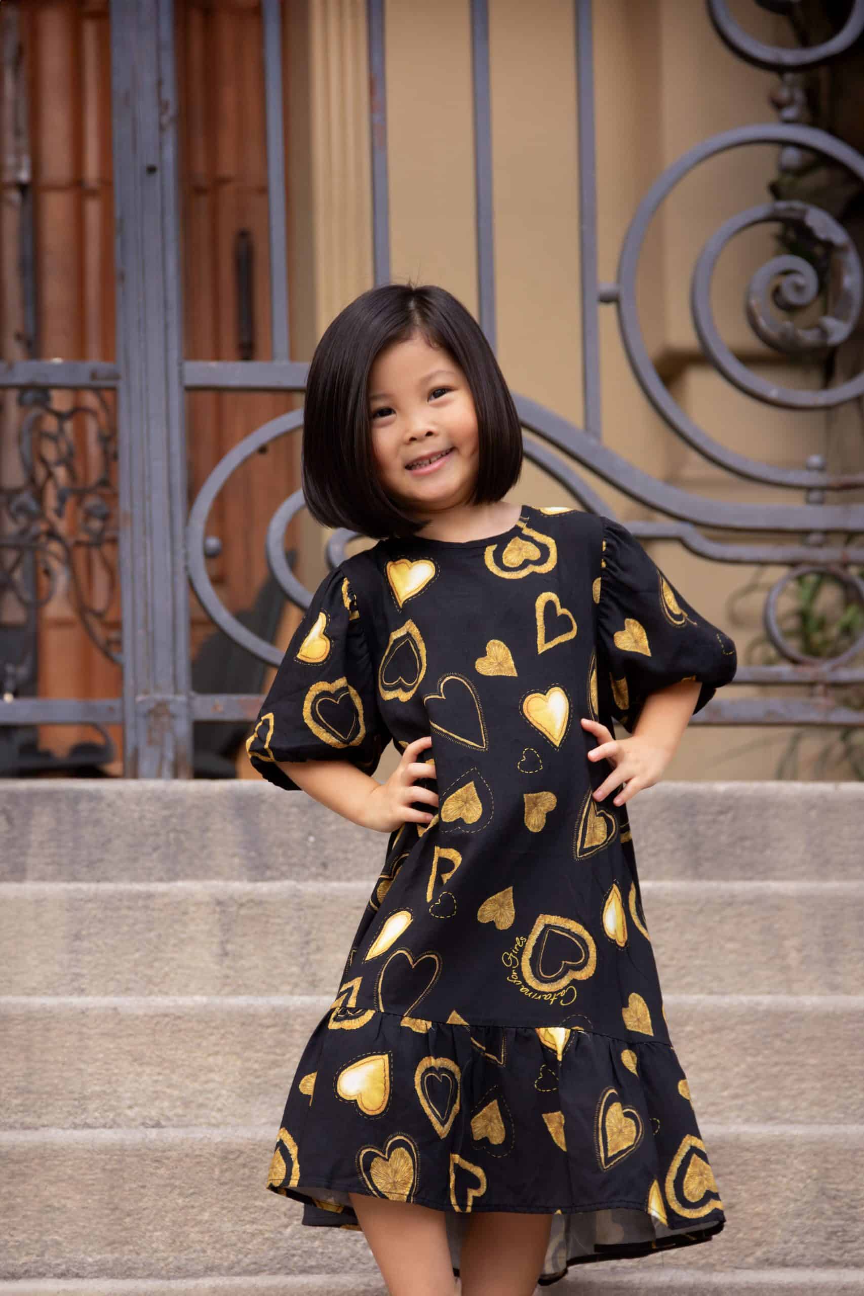 Vestido Antonella Golden Heart – Catarina for Girls
